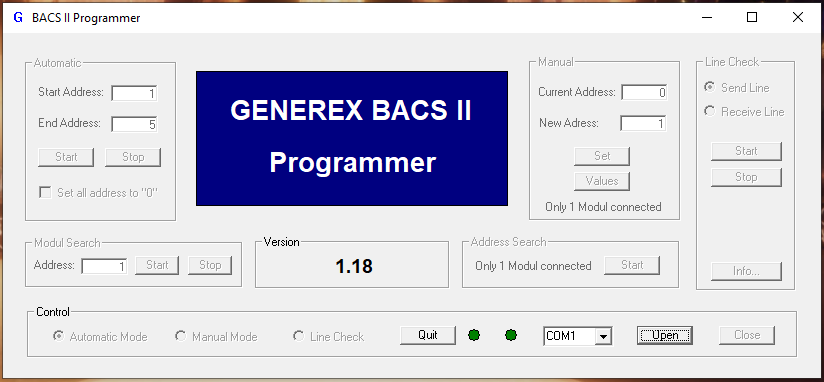 BACS Programmer | Generex